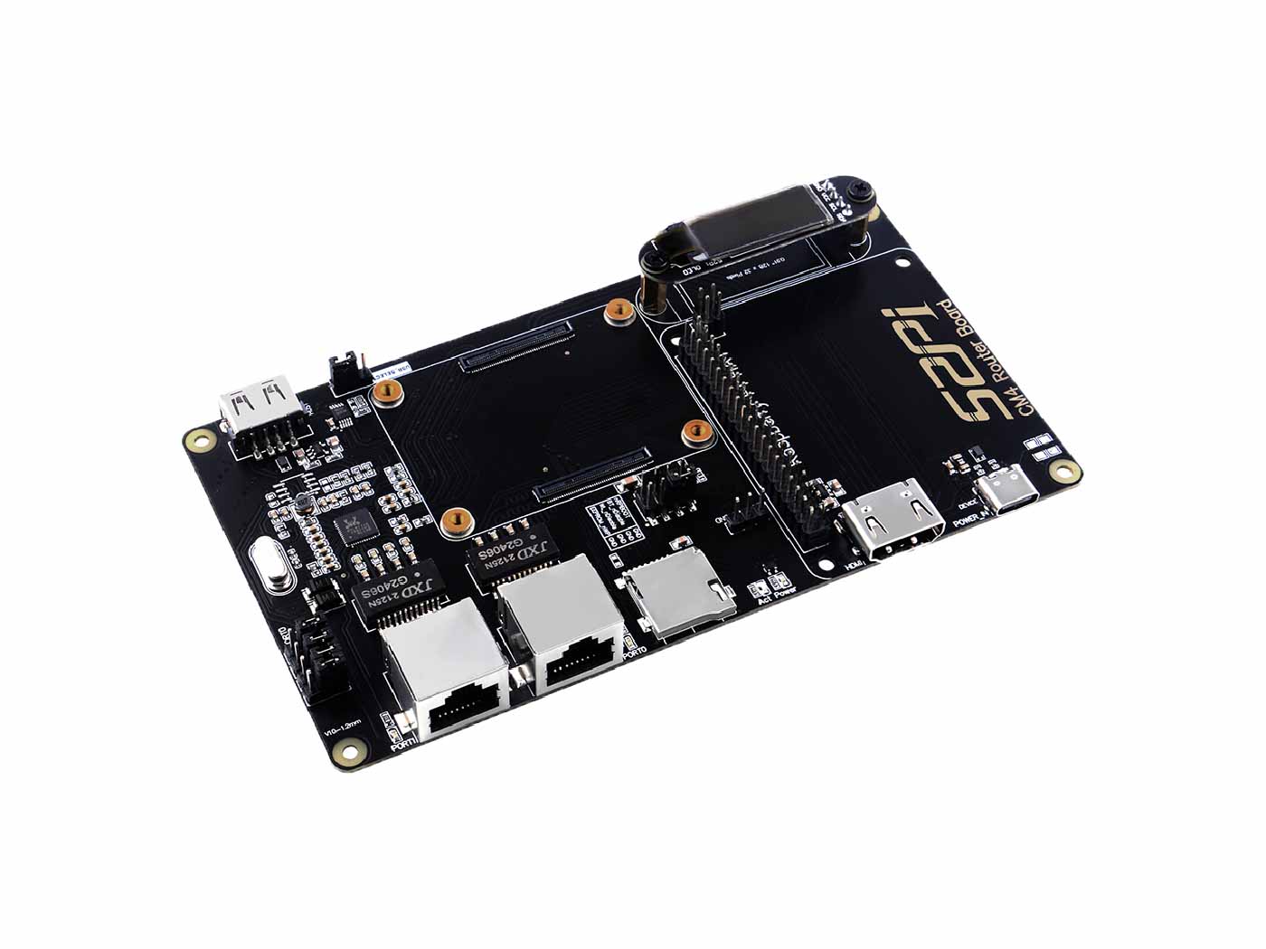 Raspberry Pi Router Board for CM4 module (with two full-speed gigabit ...